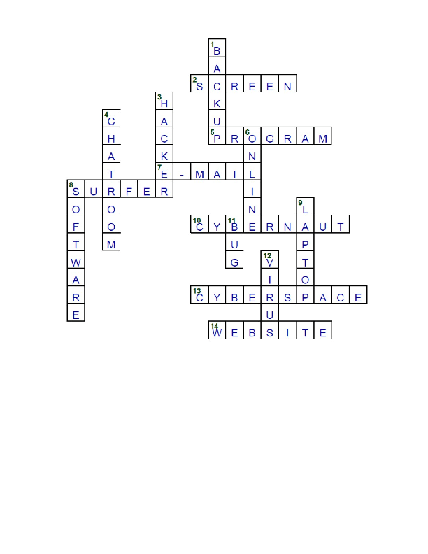 23 Computer Crossword Puzzle Gif