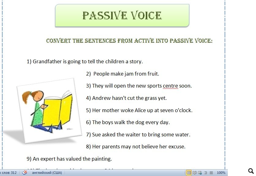 Passive Voice Practice Worksheet Passive Voice Practice Worksheet