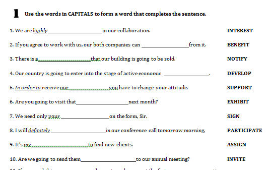 Business Vocabulary Elementary