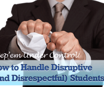 Dealing with Difficult Students