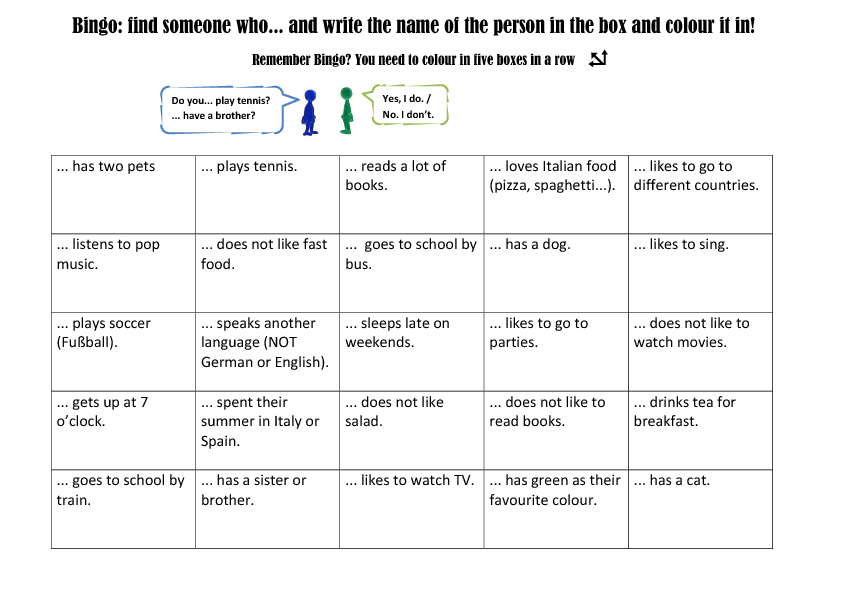 Human Bingo