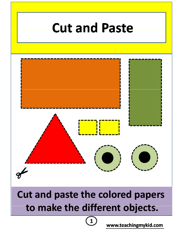 Cut And Paste Pattern Worksheet
