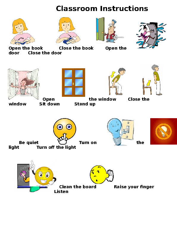 Classroom Instructions