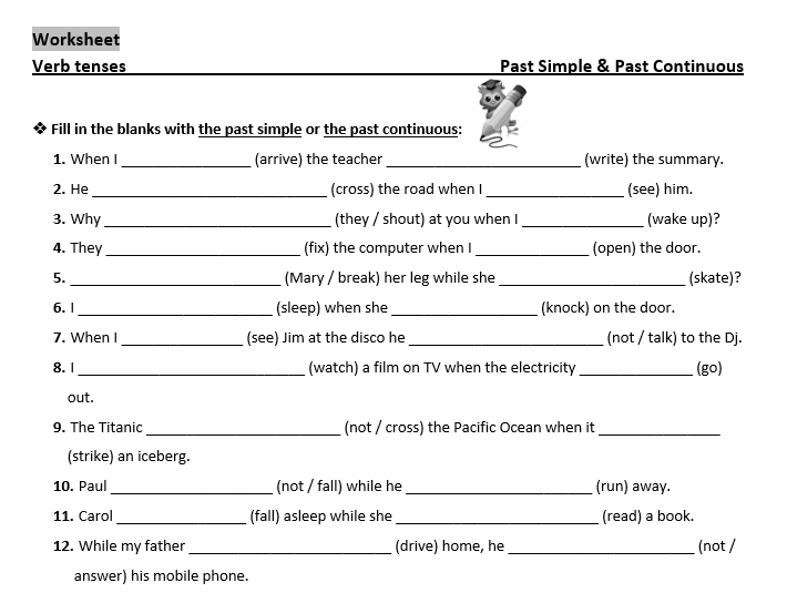Past Simple Vs Past Continuous