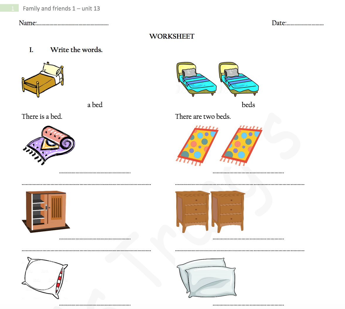 There Is There Are Worksheet