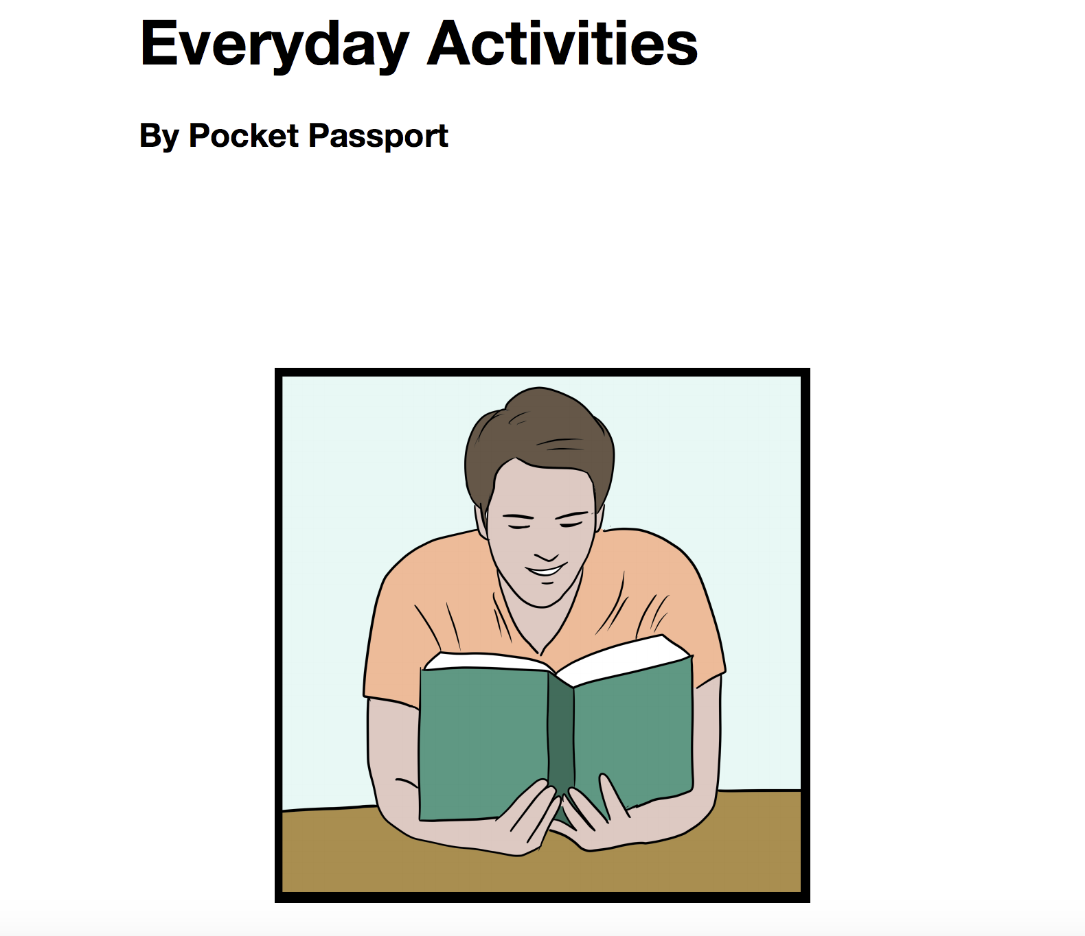 Everyday Activities Worksheet